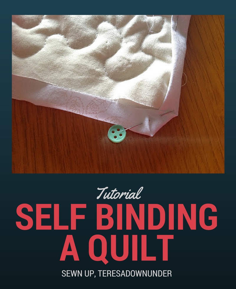 Video tutorial: self binding a quilt or using the back of the quilt to ...
