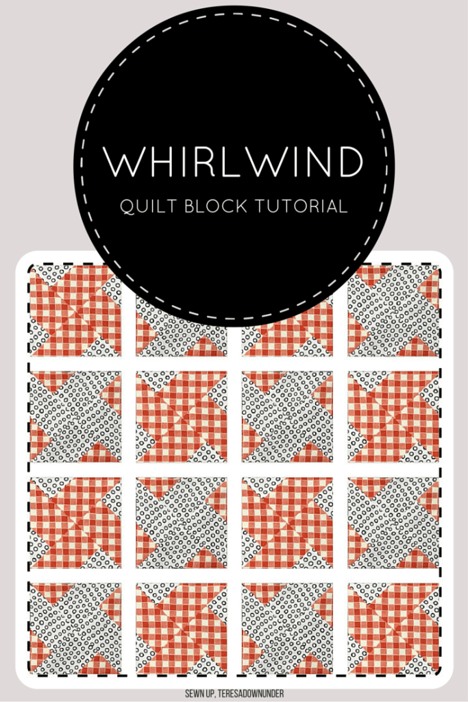 Video tutorial: quick and easy whirlwind block – teresadownunder.com