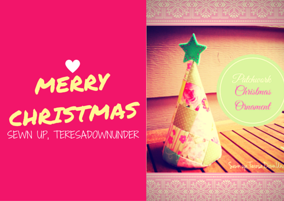 Patchwork Christmas Tree Ornament Tutorial Teresadownunder