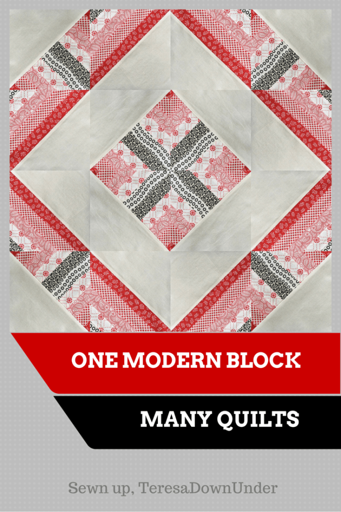 One easy modern block, many quilts – teresadownunder.com