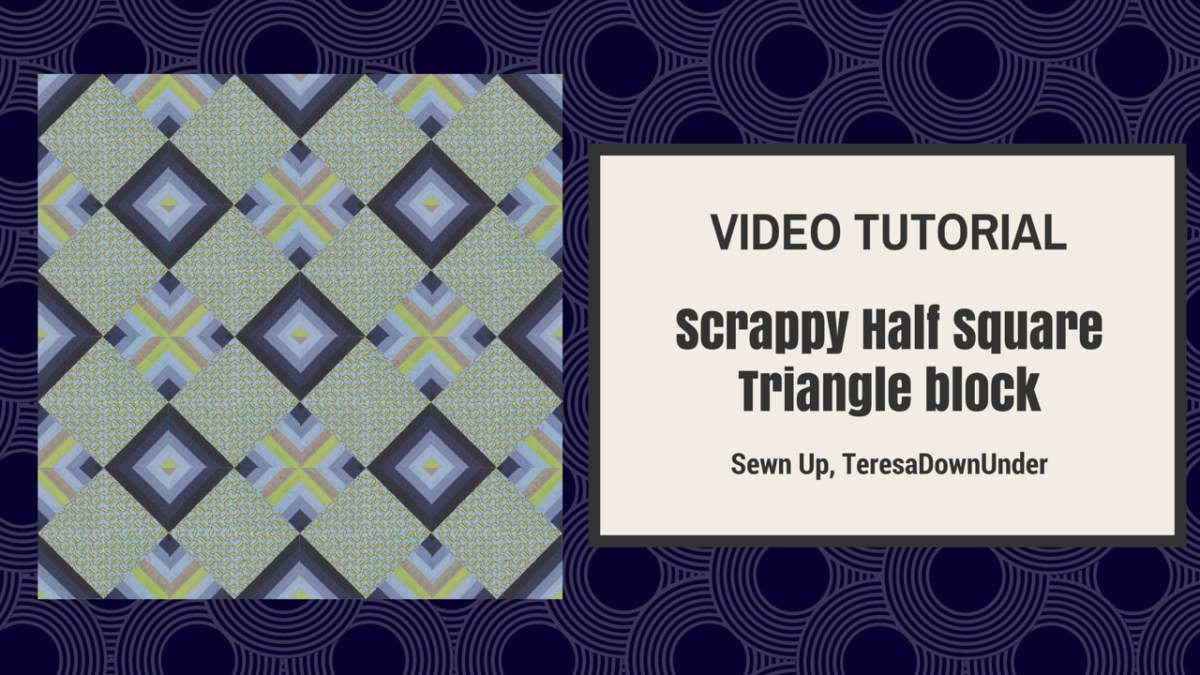 Video tutorial: Half and Half Square Triangle block – Sewn Up