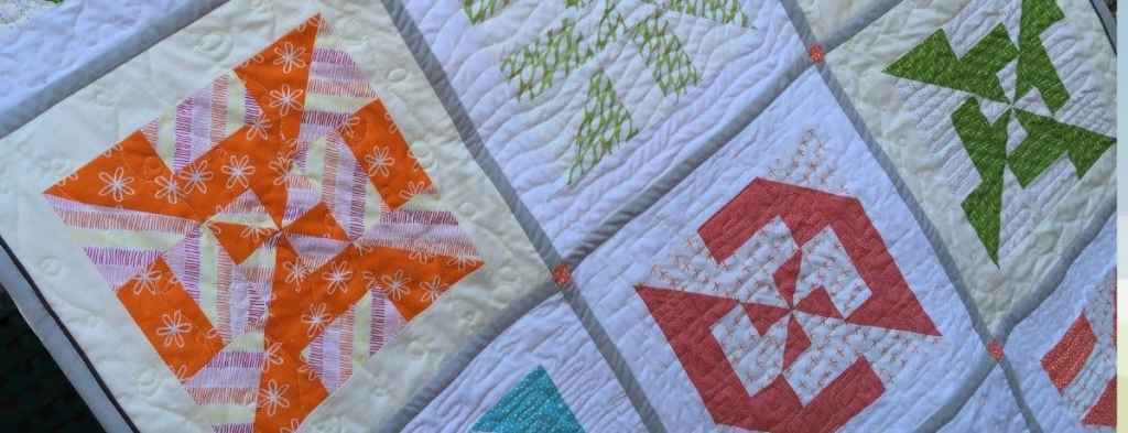 Disappearing pinwheel sampler quilt – free tutorials – teresadownunder.com