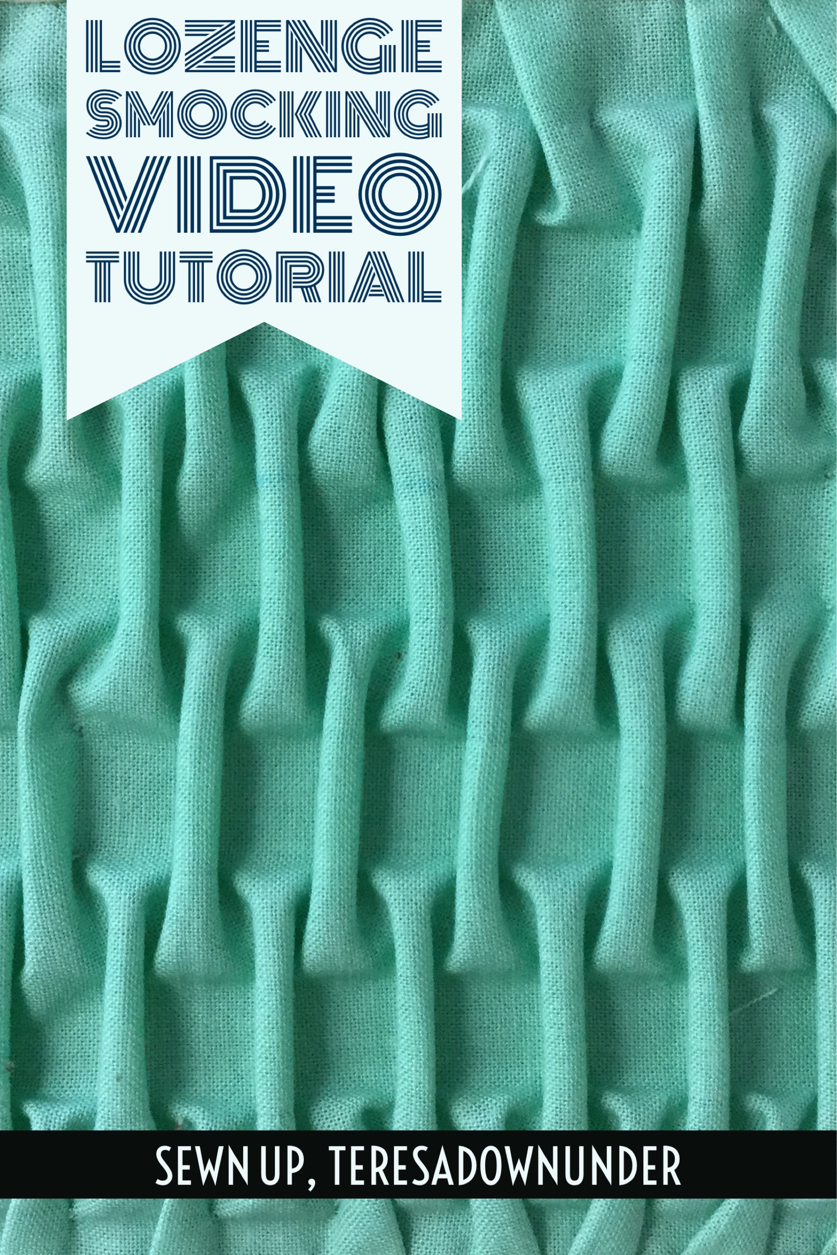 Video tutorial: Lozenge smocking – teresadownunder.com