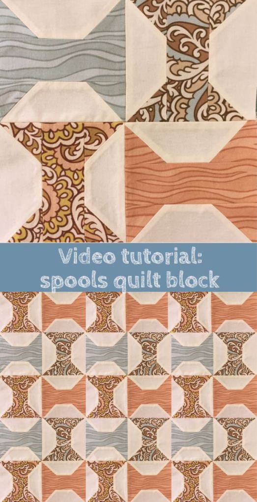 Video tutorial: quick and easy spools quilt block – teresadownunder.com