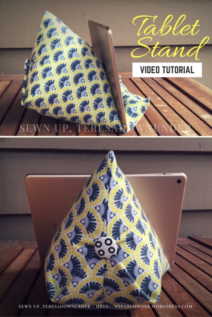 Video tutorial: tablet or iPad stand tutorial – teresadownunder.com