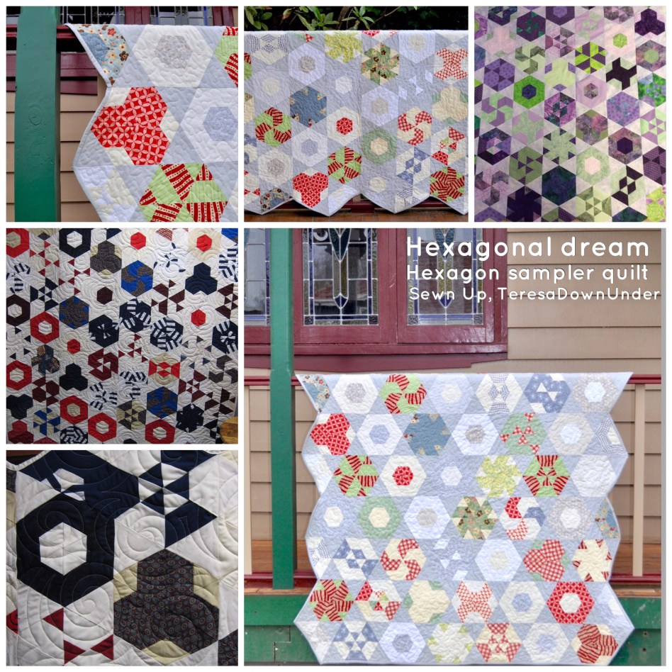Hexagon blocks with two different techniques video tutorial ...