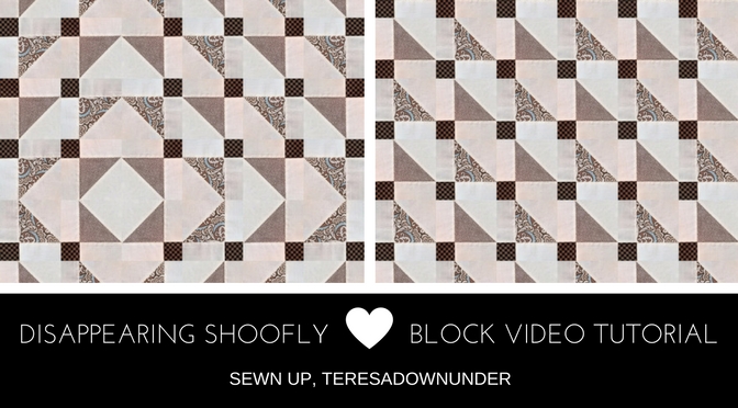 Video tutorial: disappearing shoofly block – variation 4 ...