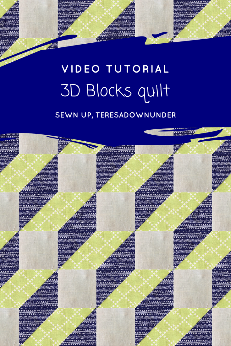 Video tutorial: optical illusion – 3D steps block – teresadownunder.com