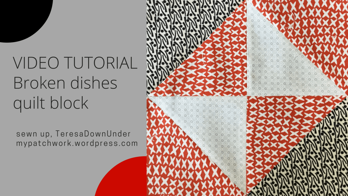 Video tutorial: Broken dishes quilt block – Sewn Up
