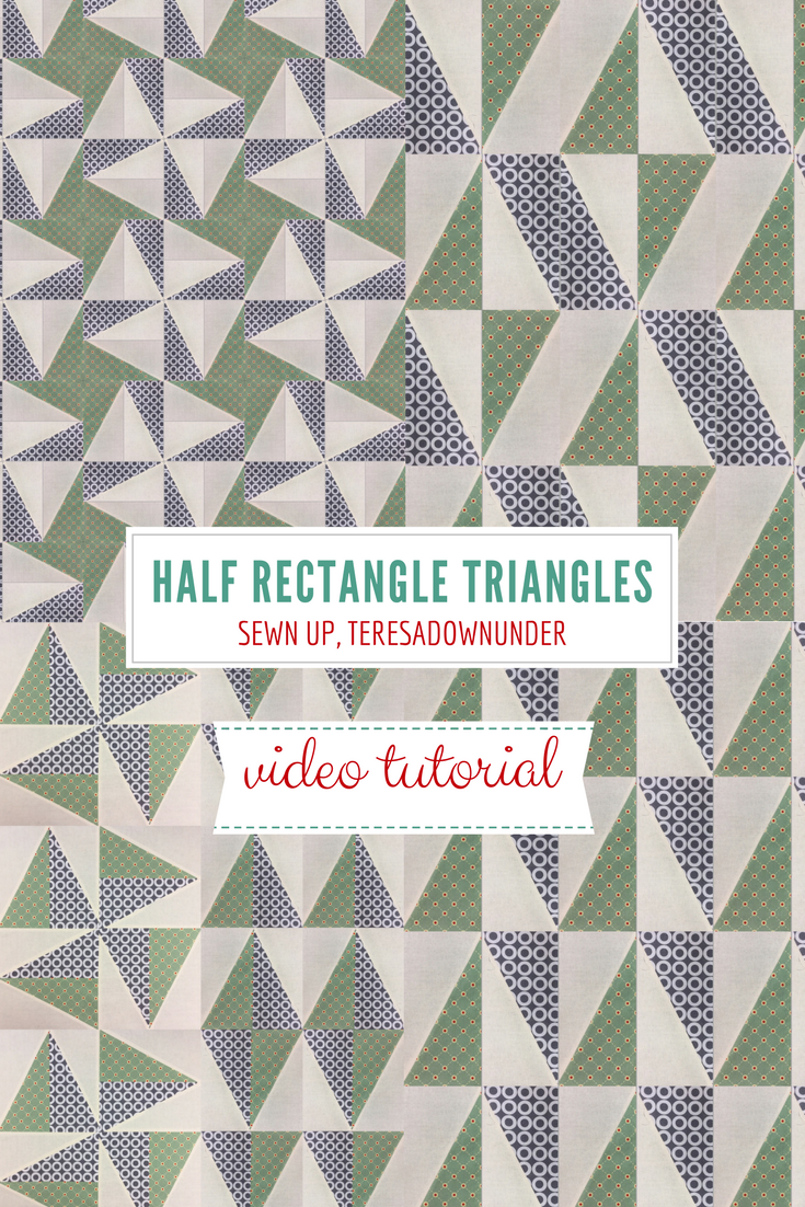 2-minute video tutorial: Half rectangle triangles – teresadownunder.com