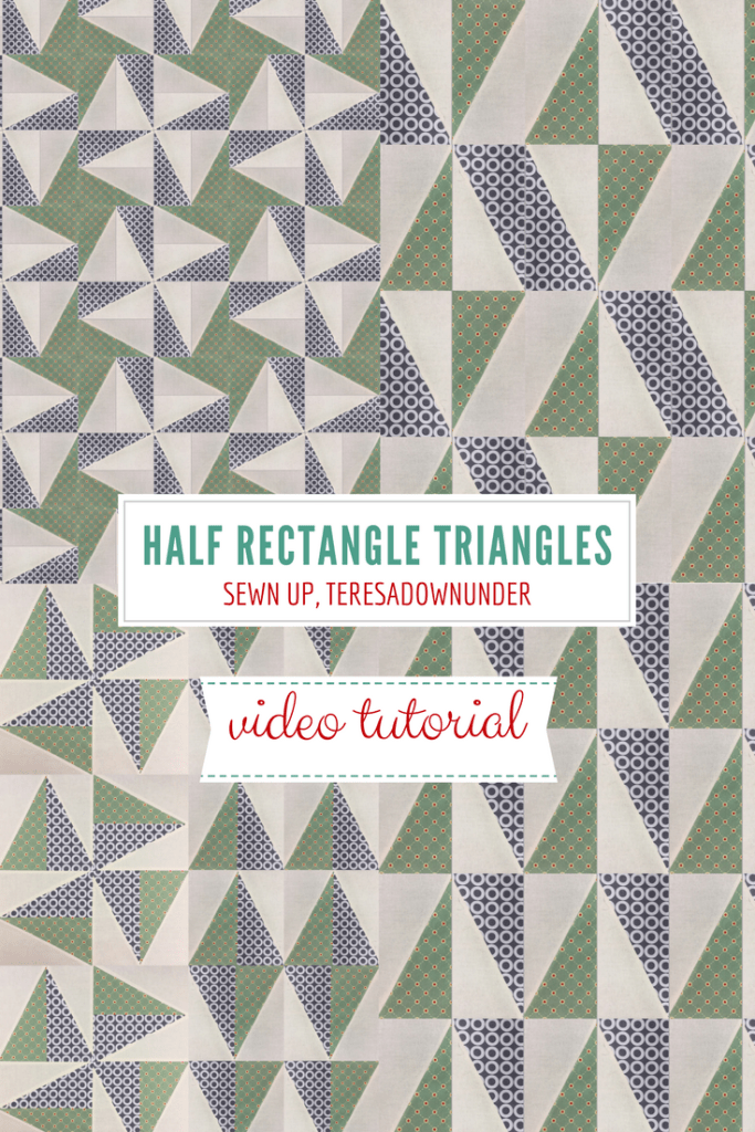 2-minute video tutorial: Half rectangle triangles – teresadownunder.com