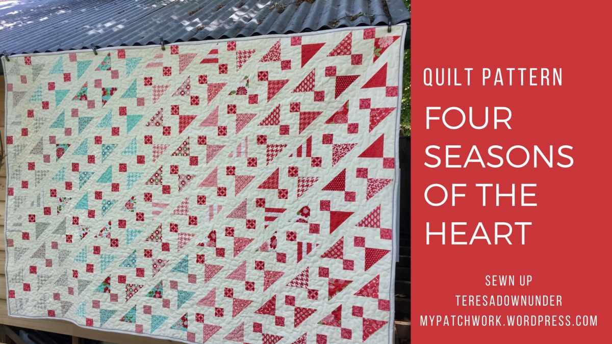 Quilt pattern: The four seasons of the heart – 1 pattern 4 quilts – Sewn Up