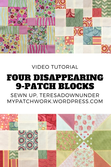 Video tutorials: disappearing 9 patch blocks – teresadownunder.com