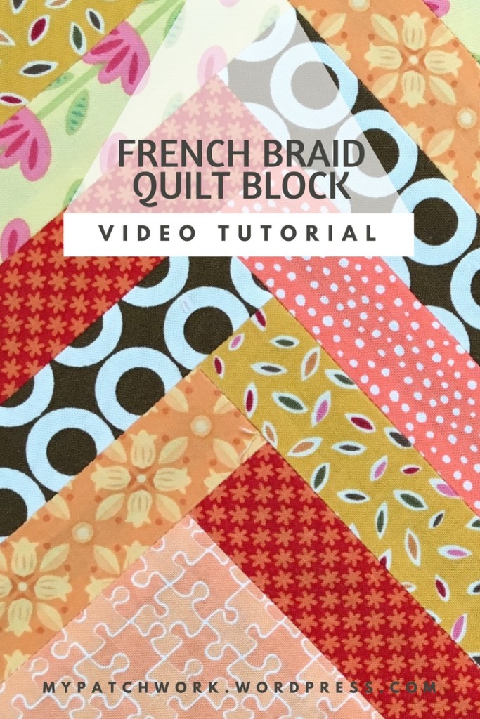 2-minute video tutorial: French braid quilt block – teresadownunder.com