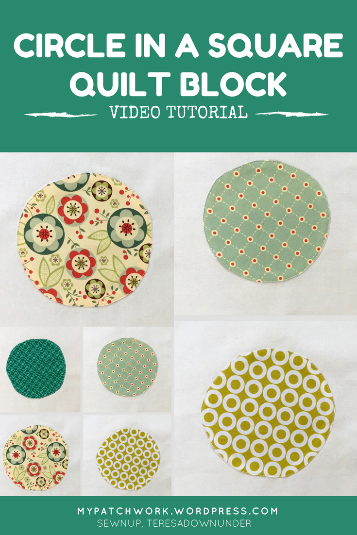 Video tutorial: Circle in a square quilt block – teresadownunder.com