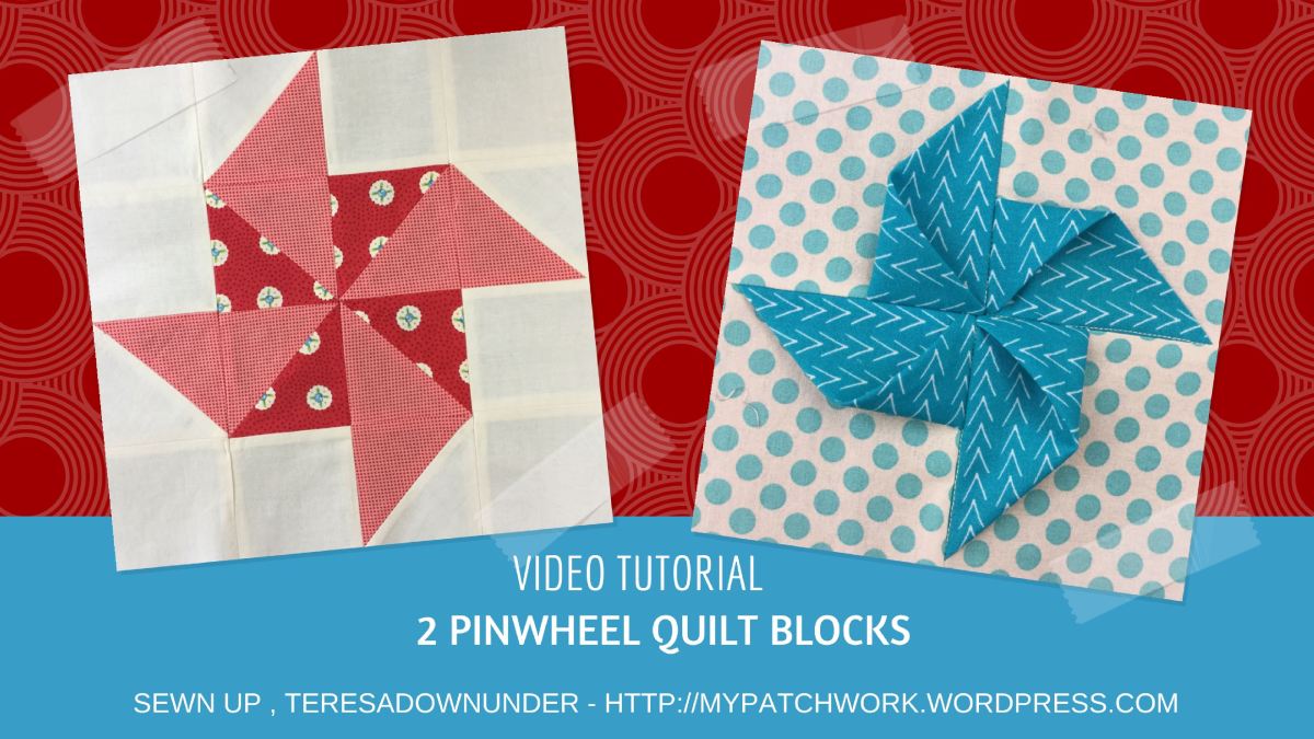 Video tutorial: 2 quick and easy paper pinwheel quilt blocks – Sewn Up