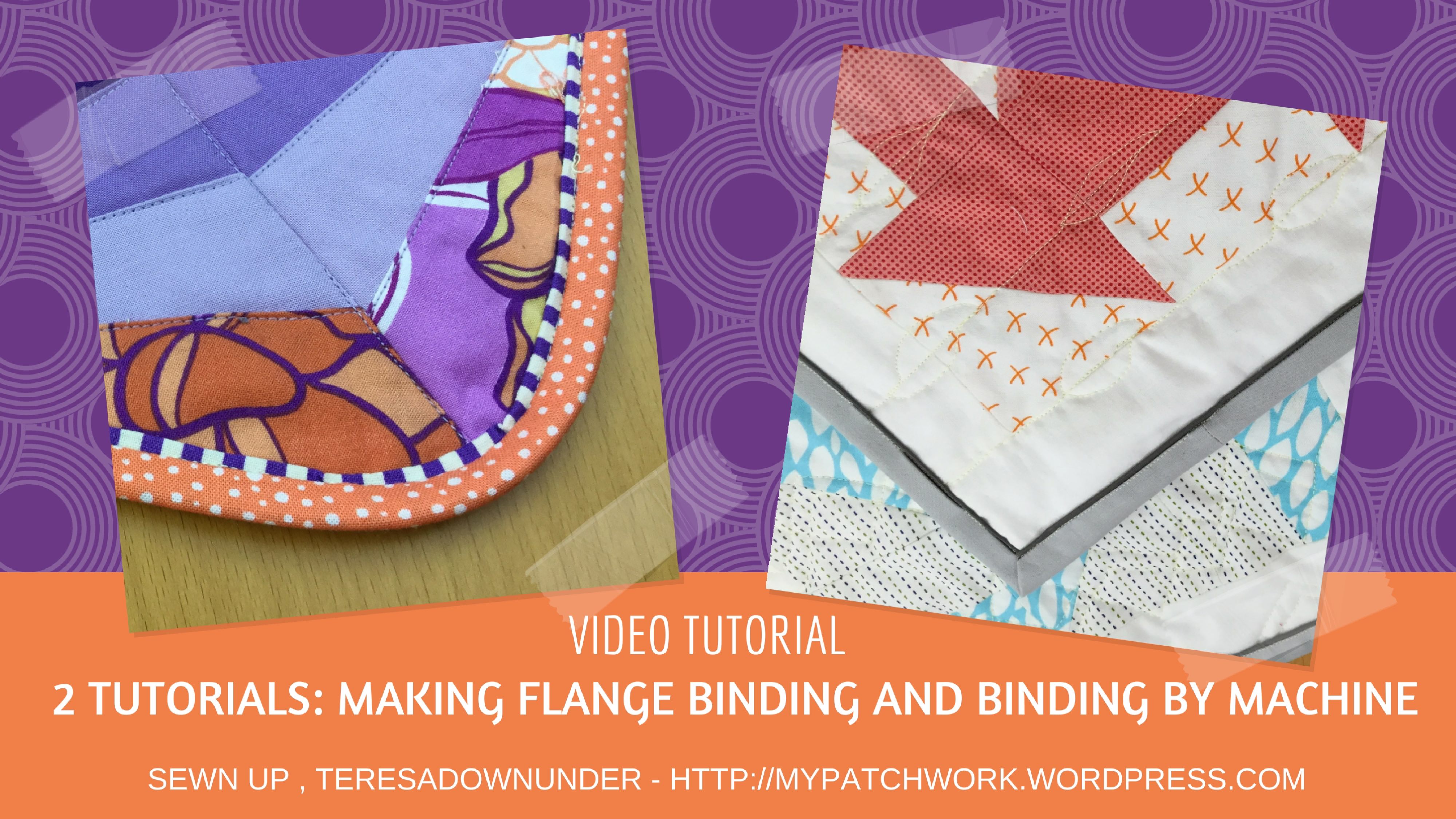 Video tutorial: Regular and flange machine binding – teresadownunder.com