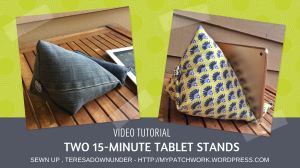 Video tutorial: two 15-minute tablet stand – Sewn Up