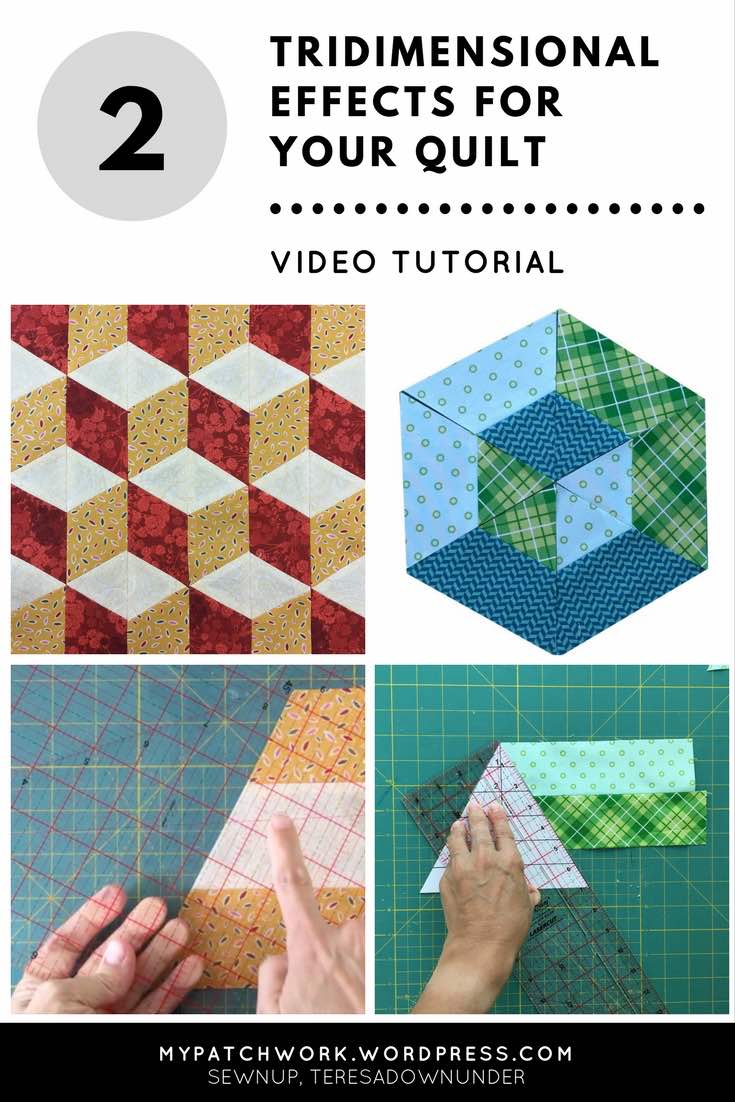 Video tutorial: tridimensional effects for your quilt – teresadownunder.com