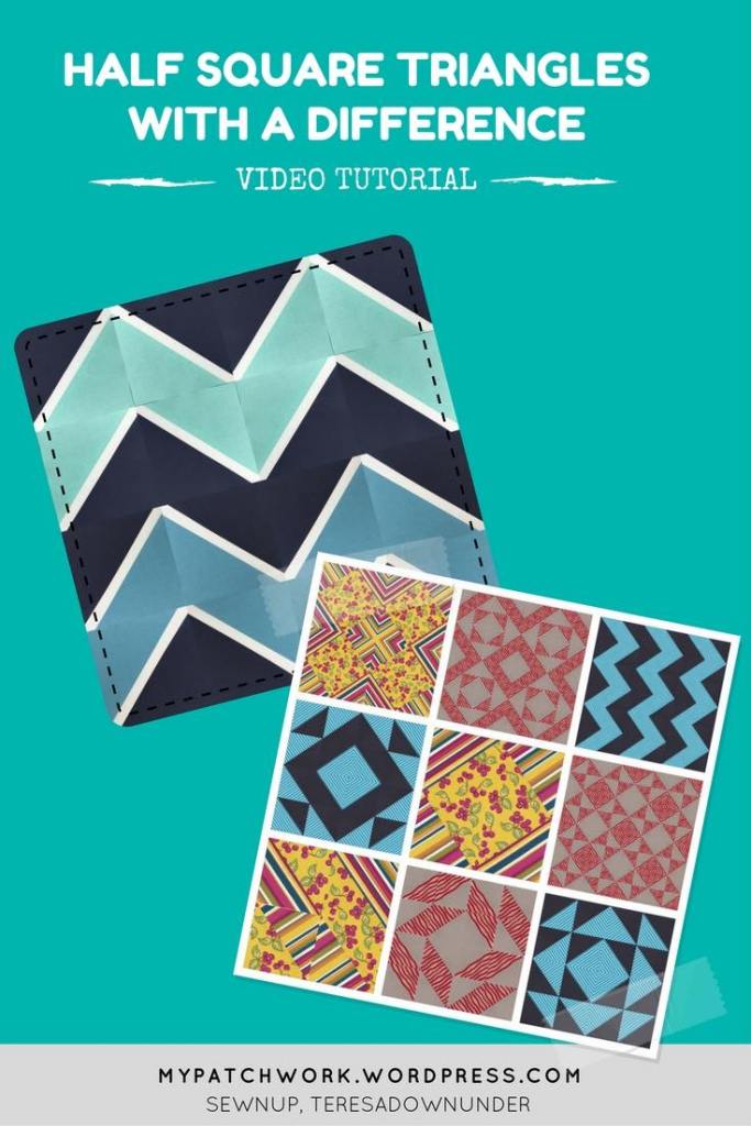 Video tutorial: Half square triangles (HST) with a difference – easy ...