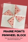 Video tutorial: Prairie points pinwheel – quick and easy quilt block ...