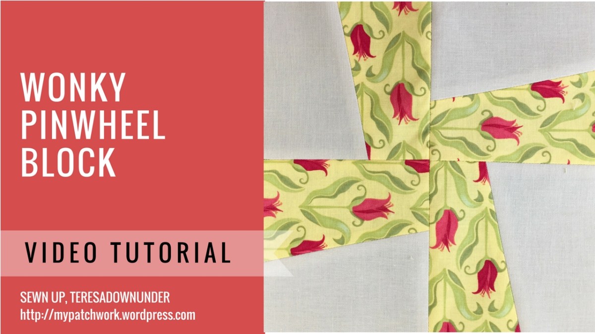 Video tutorial: Wonky pinwheel beginner block – Sewn Up