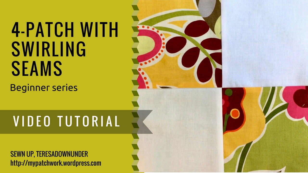 Video tutorial: 4-patch quilt block – beginner’s series ...