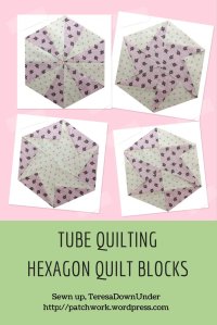 Video tutorial: Tube quilting with strips – hexagon blocks ...
