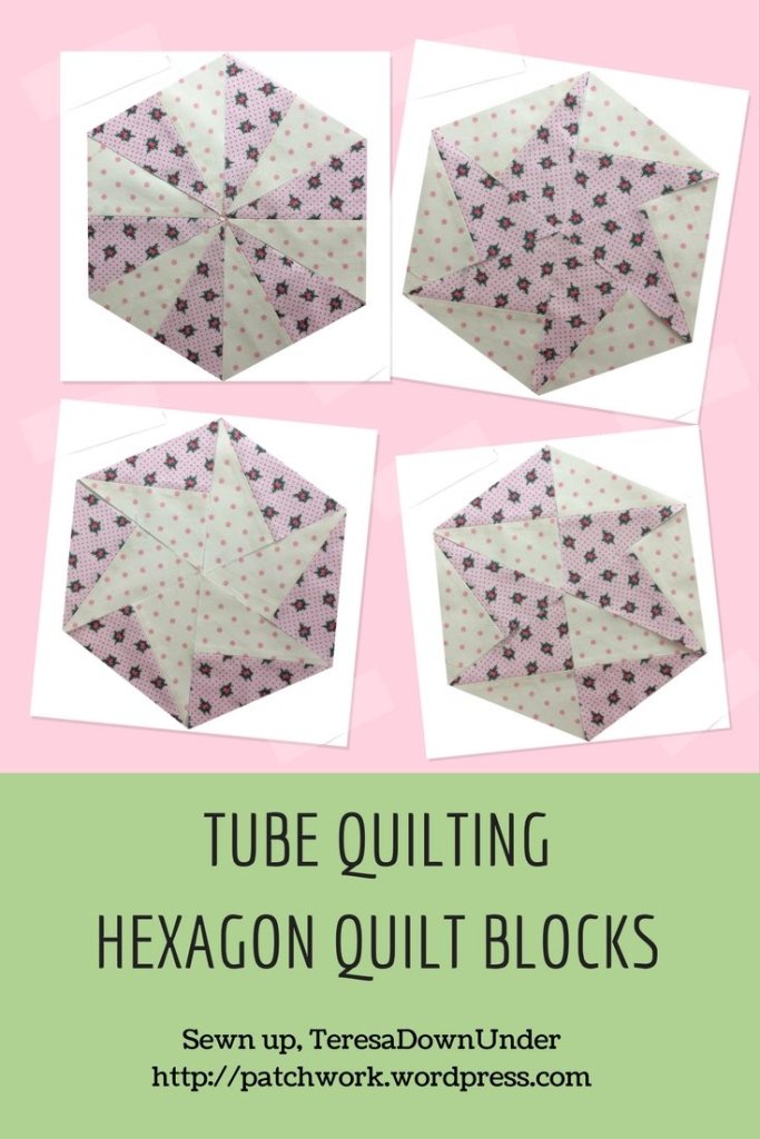 Video tutorial: Tube quilting with strips – hexagon blocks ...