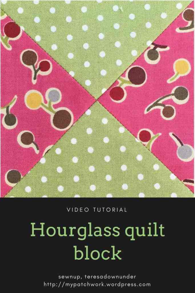 Video tutorial: hourglass block – beginner series – teresadownunder.com