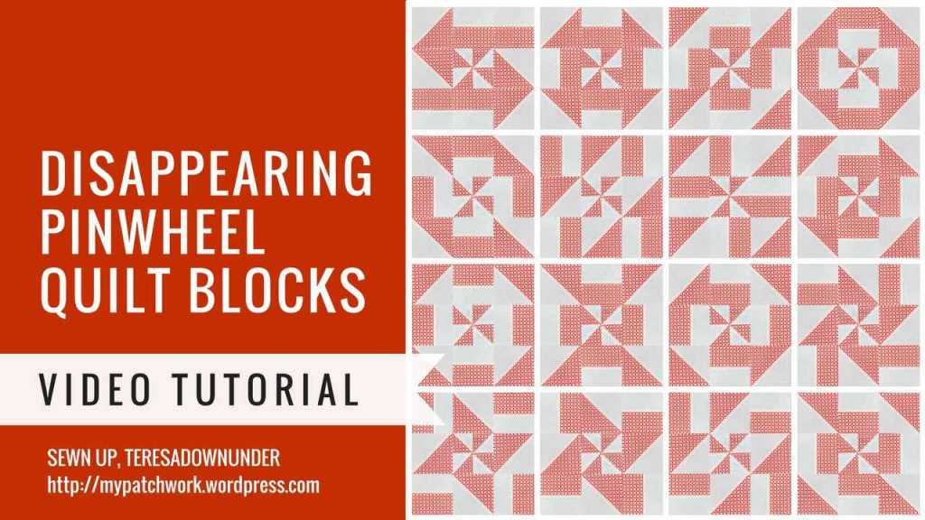 Video tutorial: Disappearing pinwheel quilt block variations ...
