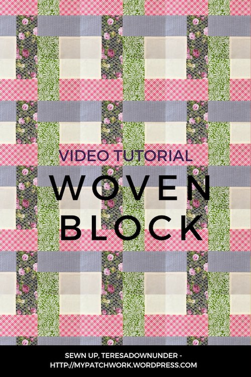 Woven quilt block video tutorial – teresadownunder.com
