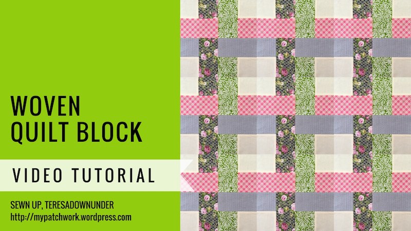 Woven quilt block video tutorial – teresadownunder.com