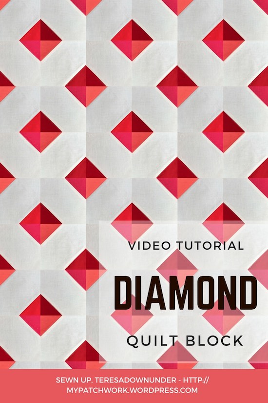 3D diamond block video tutorial – teresadownunder.com