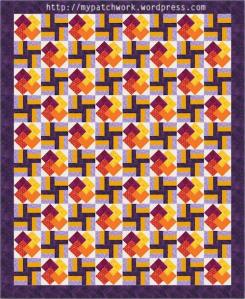 Flames quilt pattern – Essentials quilt pattern – teresadownunder.com