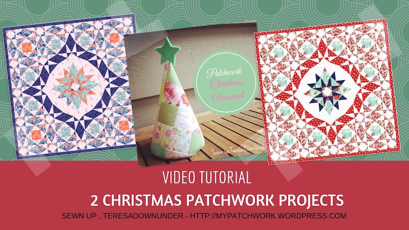 Video tutorial: Patchwork Christmas tree softie and Christmas storm at sea quilt ...