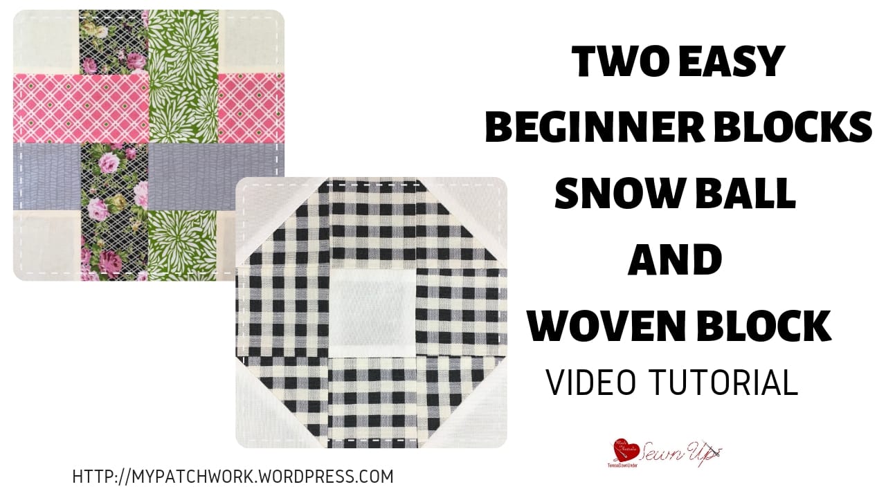 Two easy beginner quilt blocks – teresadownunder.com