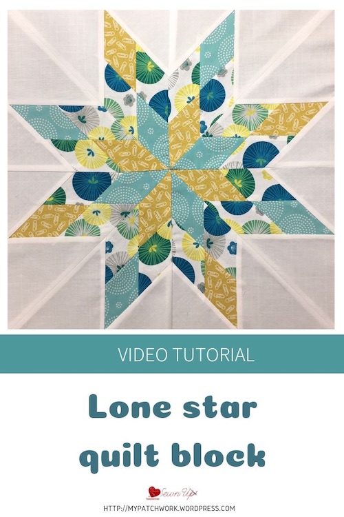 Lone star quilt block video tutorial – teresadownunder.com