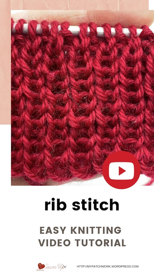 Rib stitch – easy knitting tutorial – teresadownunder.com