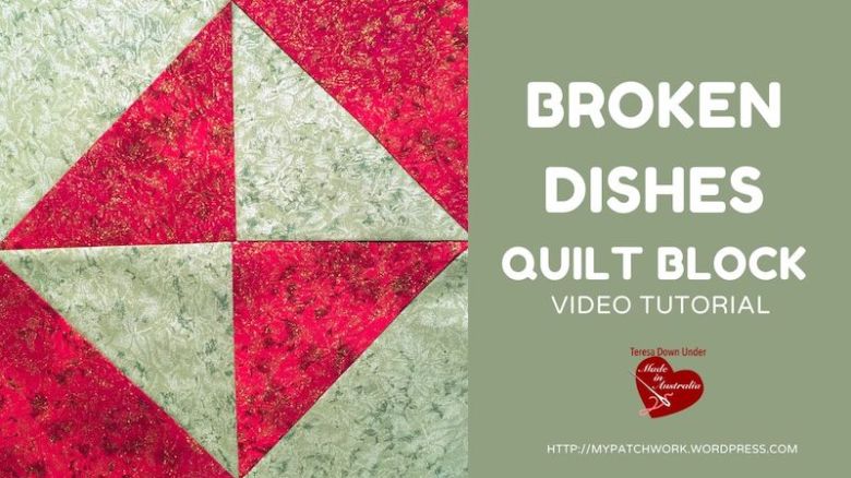 Broken dishes quilt block with layer cakes – video tutorial ...