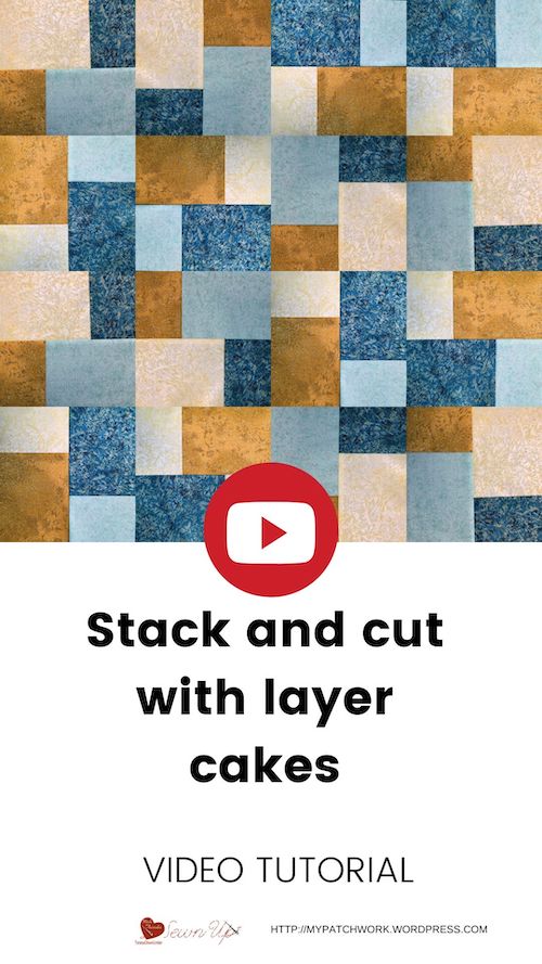 Stack and cut layer cakes – video tutorial – teresadownunder.com