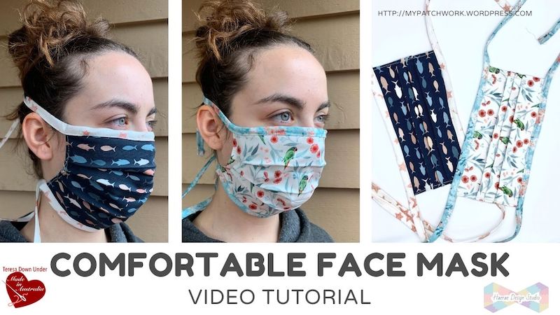 How to make a comfortable face mask – video tutorial – Sewn Up
