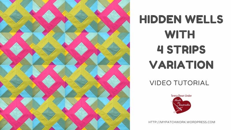 Hidden wells with 4 strips in solids – video tutorial – teresadownunder.com