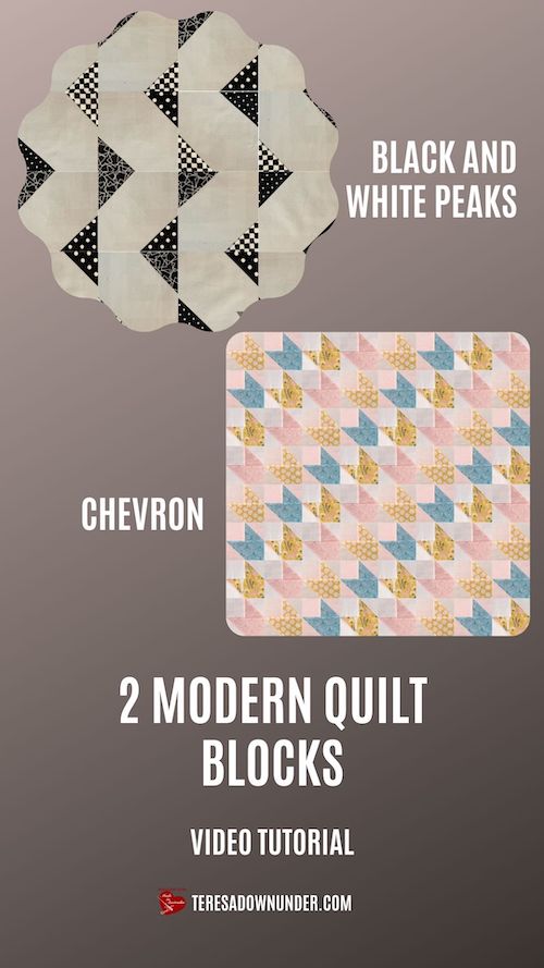 Two simple modern blocks and a quilt – video tutorial – Sewn Up