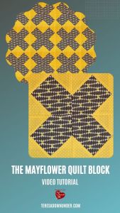 The Mayflower quilt block – video tutorial – teresadownunder.com