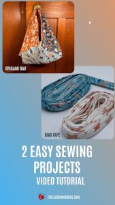 Two easy sewing projects video tutorial – teresadownunder.com