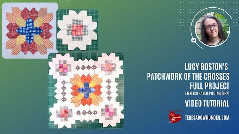 Lucy Boston, Patchwork of the crosses full video tutorial ...