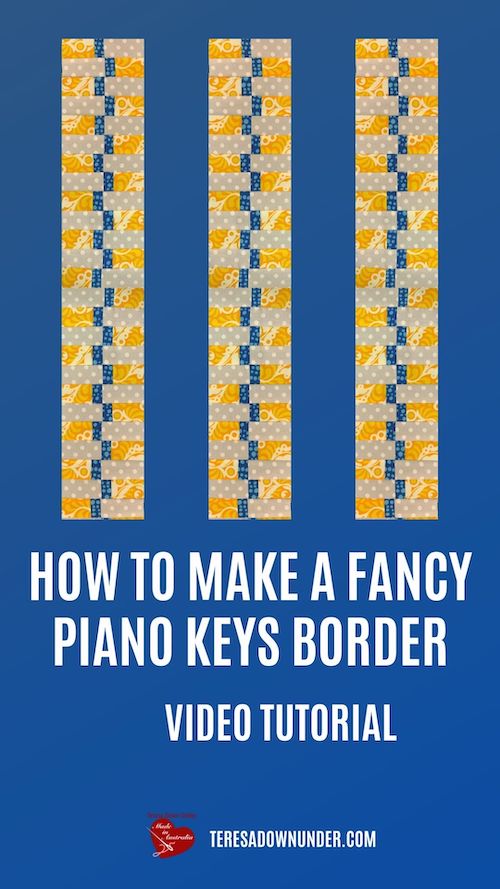 How to make a fancy piano key border – teresadownunder.com
