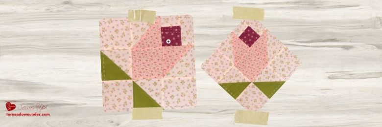 How to make a rose bud block – On point quilt series – video tutorial ...