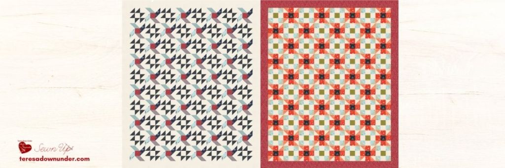 Two easy quilt patterns using 2 blocks – teresadownunder.com